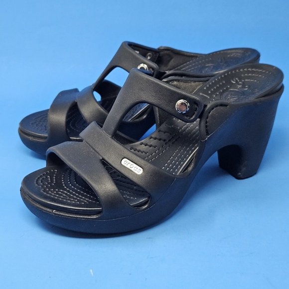 CROCS | Shoes | Crocs Cyprus V Womens Shoes 9 Sandals Heels Slides ...